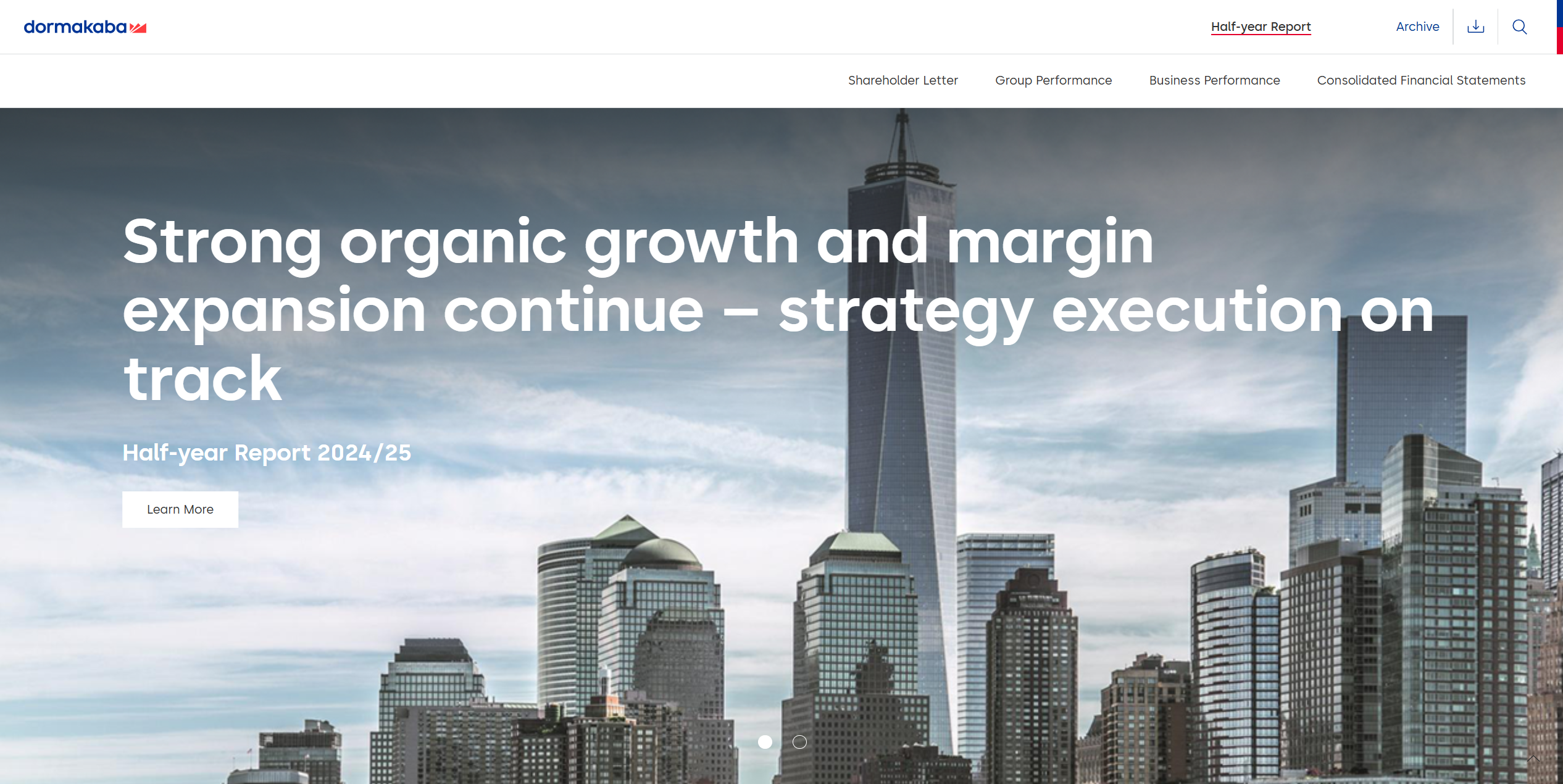 Consolidated Cash Flow Statement - Half Year Report 2024/25